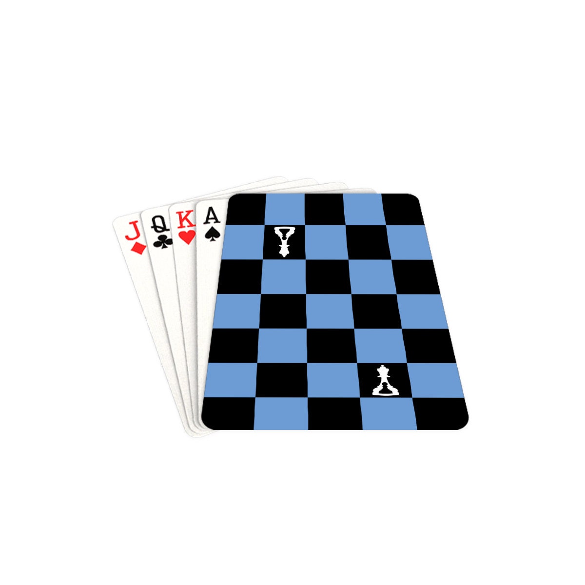 Playing Cards Black and Light Blue Checker buenos New Chess - Etsy UK
