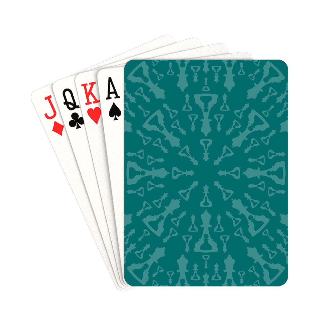 Playing Cards Green Circular Pattern (buenos New Chess) - Etsy