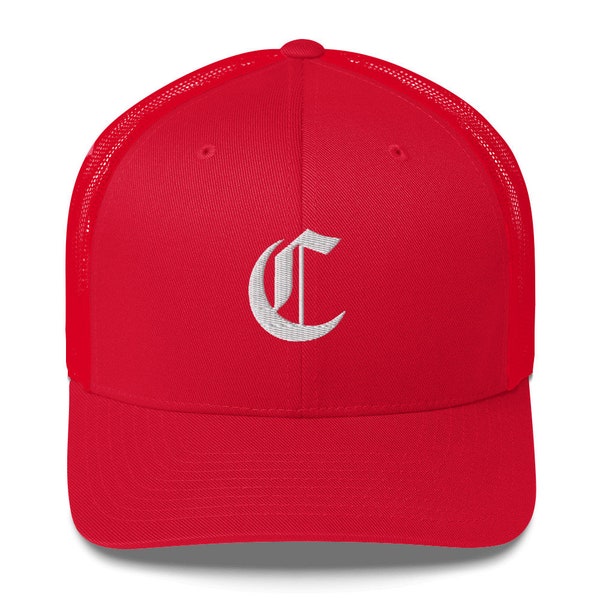 Baseball Cap With Letter C - Etsy