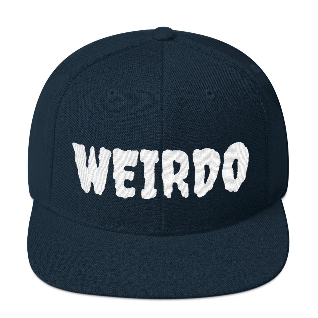 Weirdo Snapback Hat, Unique Hat for Weirdos, Embroidered Cap - Etsy