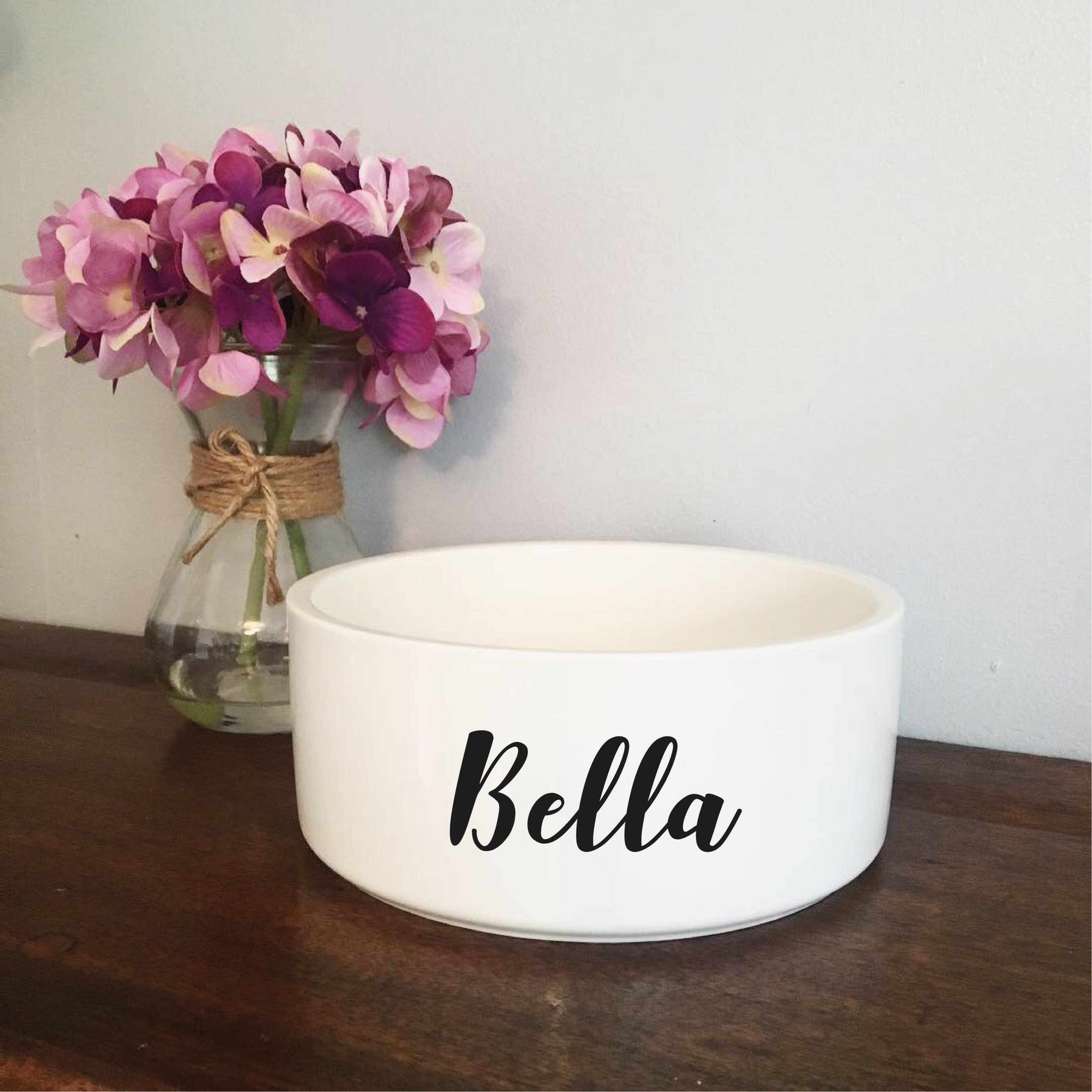Personalised White Ceramic Pet Bowl Cat Bowl Gift for Cat - Etsy UK