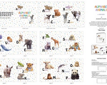 Animal Alphabet Panel - Etsy