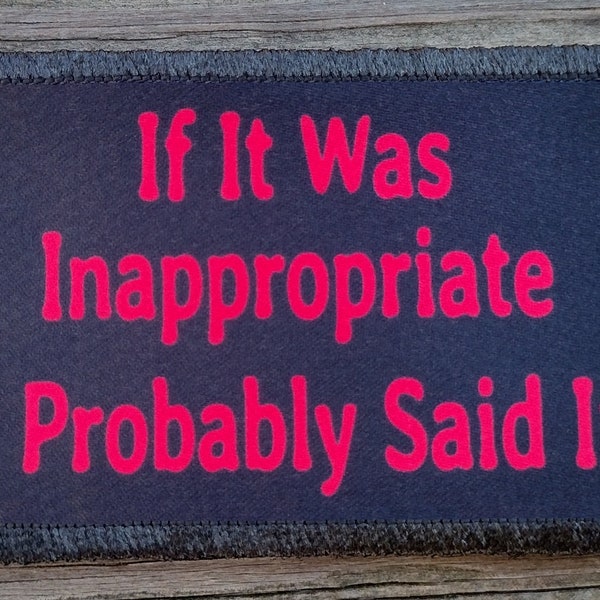 Inappropriate Patch - Etsy