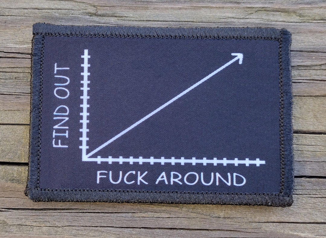 Fck Around Find Out Chart Morale Patch Hook and Loop - Etsy