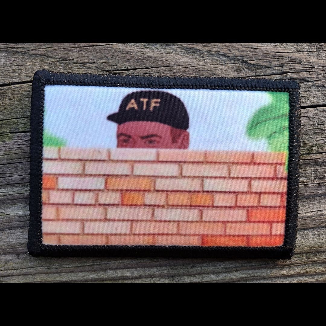 ATF Watching You Funny 2nd Amendment Gun Morale Patch Hook and Loop ...