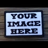 Red & Black Raptor Silhouette Patch - 2 Inch Diameter Embroidered Patch ...