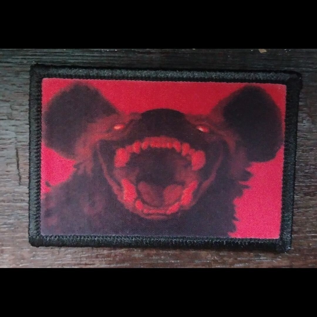 Hyena Morale Patch - Hook and Loop Backing for Backpack, Rucksack ...