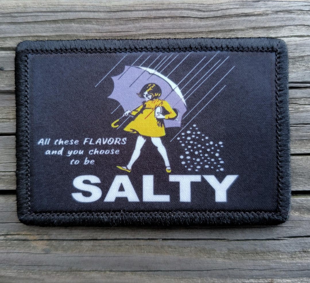 Salty Morale Patch - 2x3 Hook and Loop Patches for Molle Gear, Operator ...