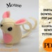 Felt Mouse Toy Sewing Pattern PDF Plus Illustrated Tutorial PDF, Eco ...
