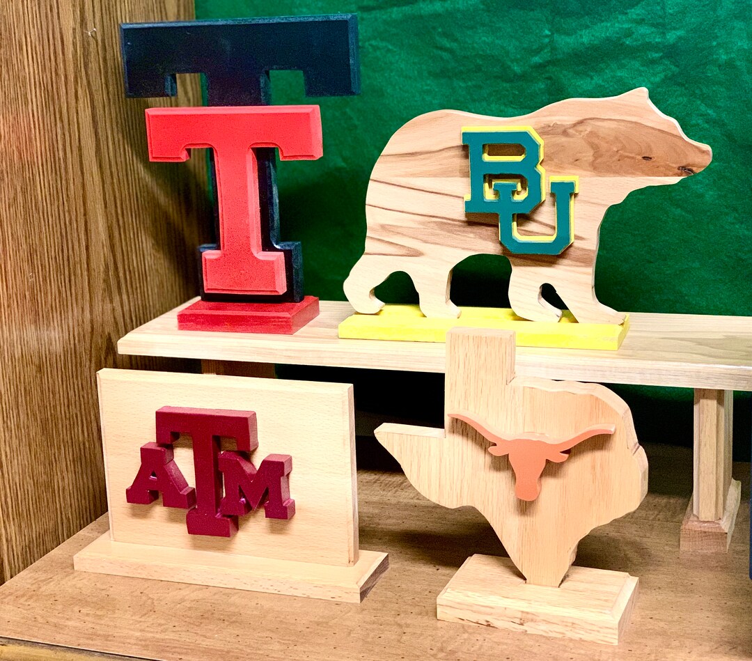 Texas Longhorn Wooden Logo - Etsy