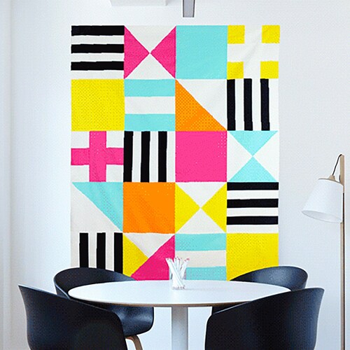 PAPER Party Pop Quilt Pattern by Slice of Pi Quilts confetti | Etsy