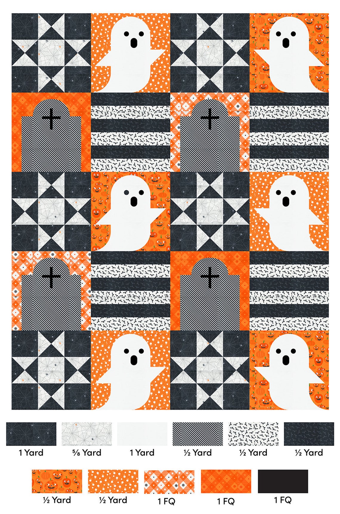 Ghost in the Graveyard Quilt PDF Pattern Download - Etsy