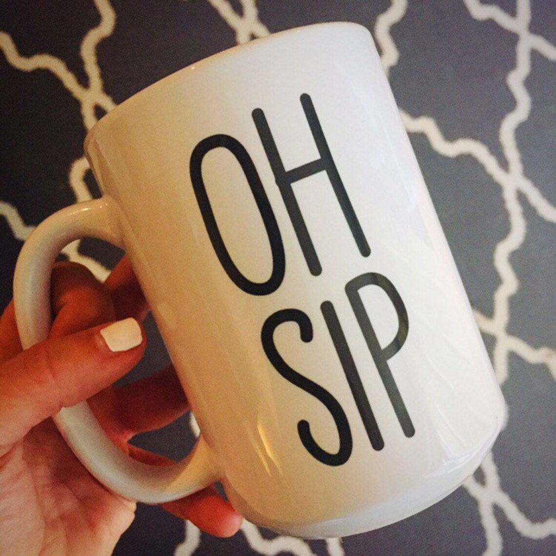 Oh Sip Coffee Mug Funny Wine Cup Gift for Best Friend Tea Cup - Etsy