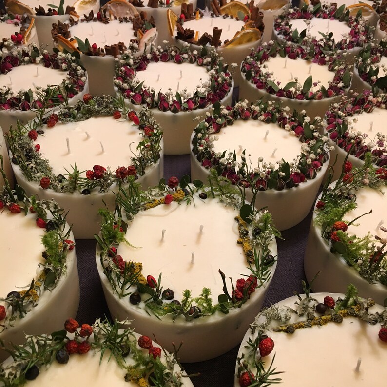 Wedding Candle Rose Essential Oil Candle 3 Wicks Handmade - Etsy