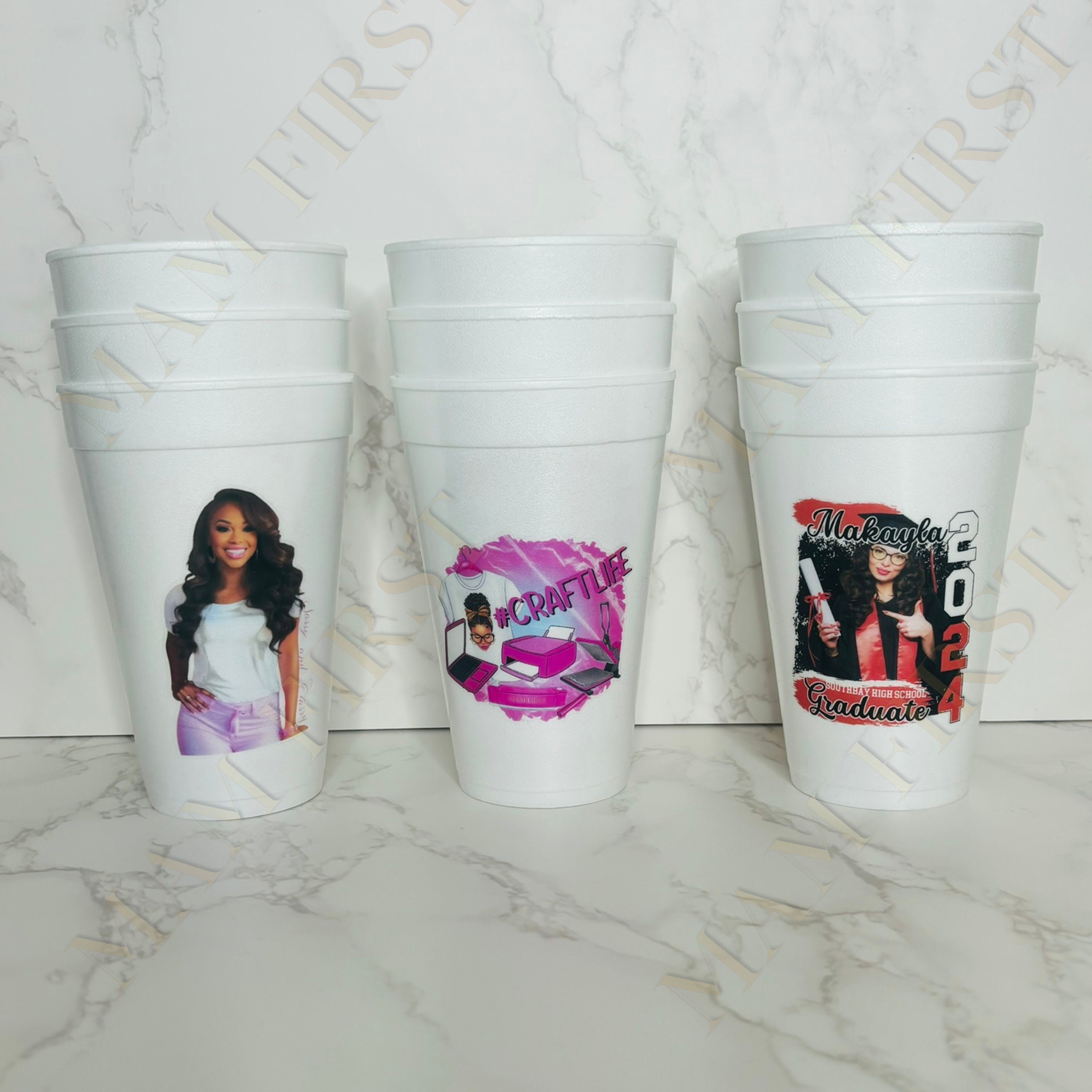 Personalized Styrofoam Cups, Party Cups, Custom Party Favors ...