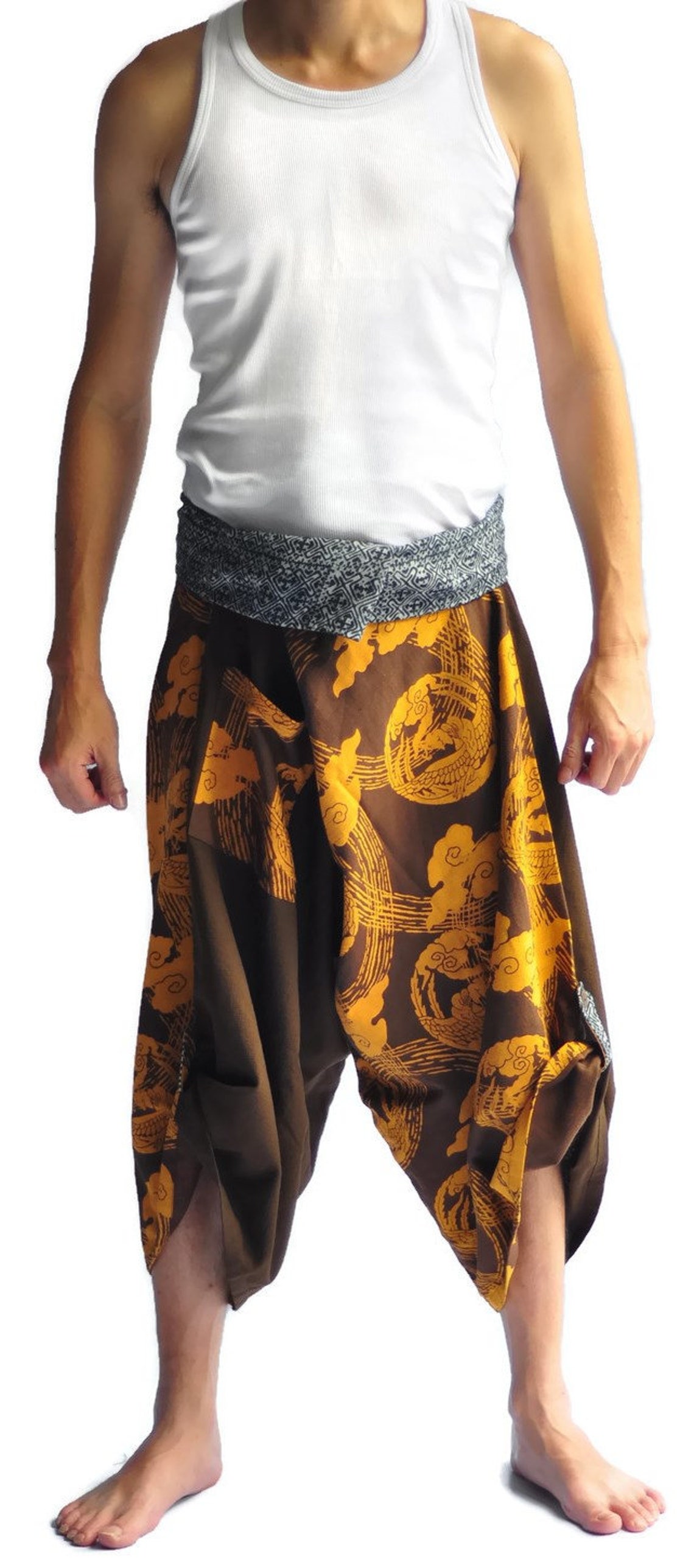 Harem Pants Samurai Pants Men's Fashion Harem Pants Yoga Pants Casual ...
