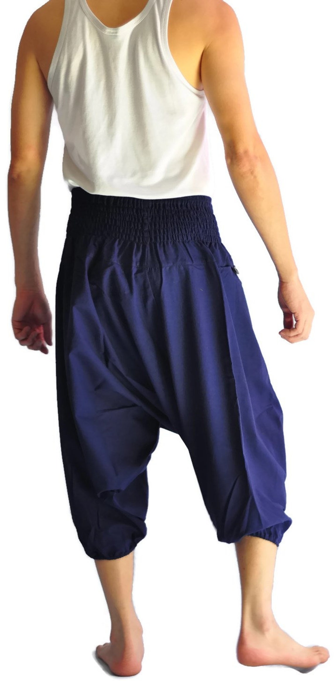 AHP Men's Japanese Style Pants One Size BLUE Japanese - Etsy