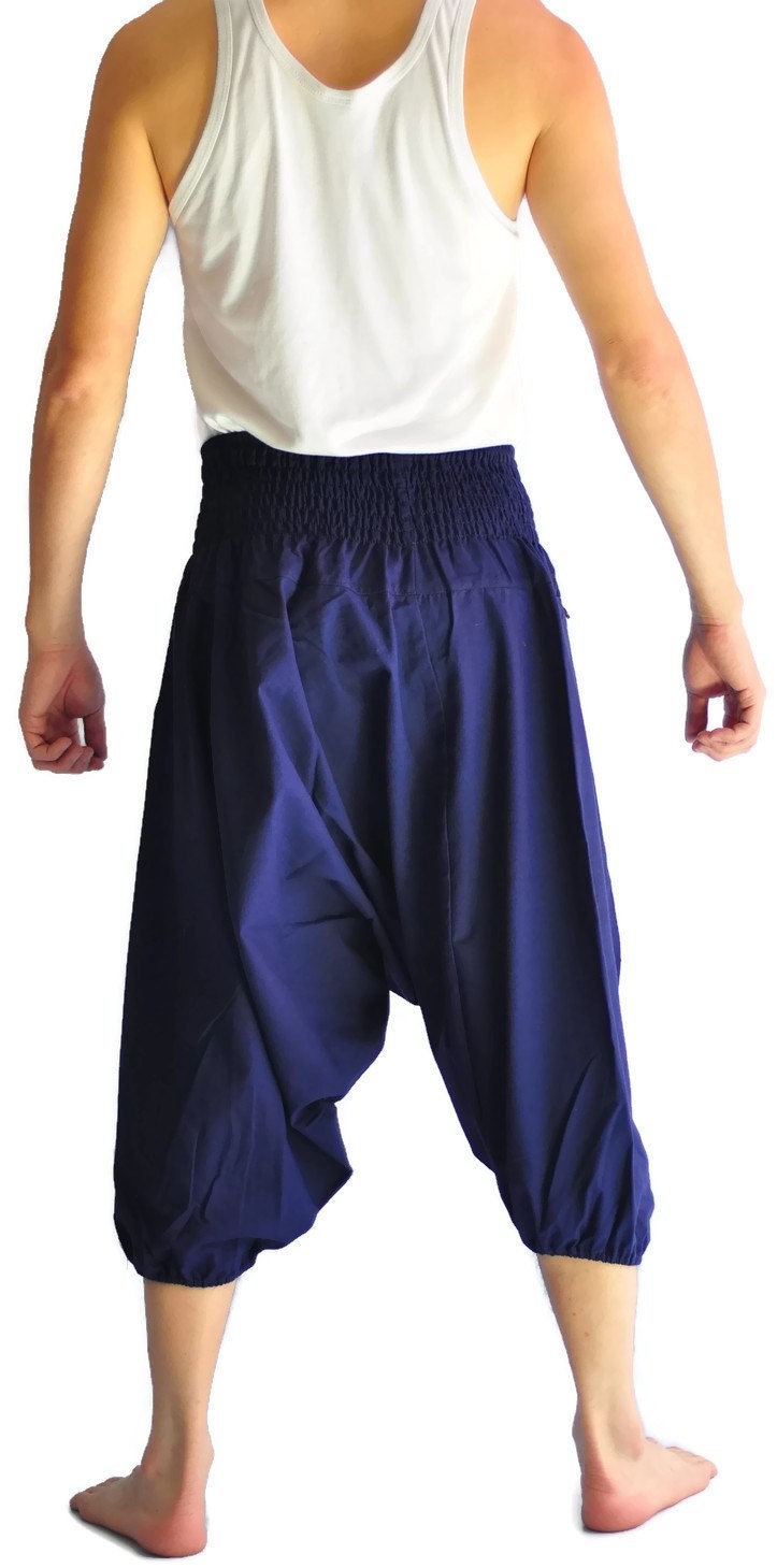 AHP Men's Japanese Style Pants One Size BLUE Japanese - Etsy
