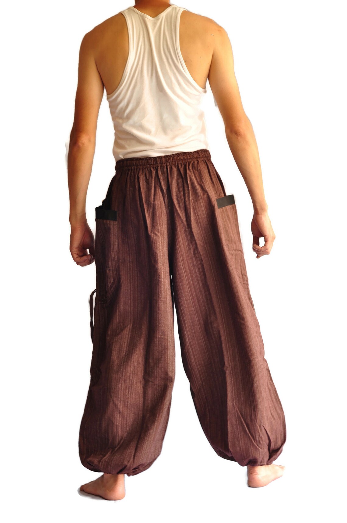 AHP Men's Japanese Style Pants One Size Japanese Design Talisman Pants ...