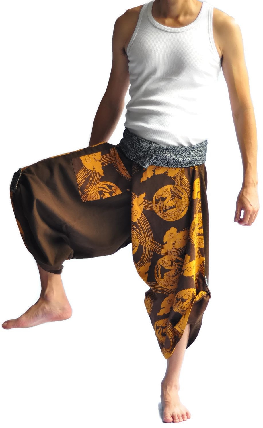 Harem Pants Samurai Pants Men's Fashion Harem Pants Yoga Pants Casual ...