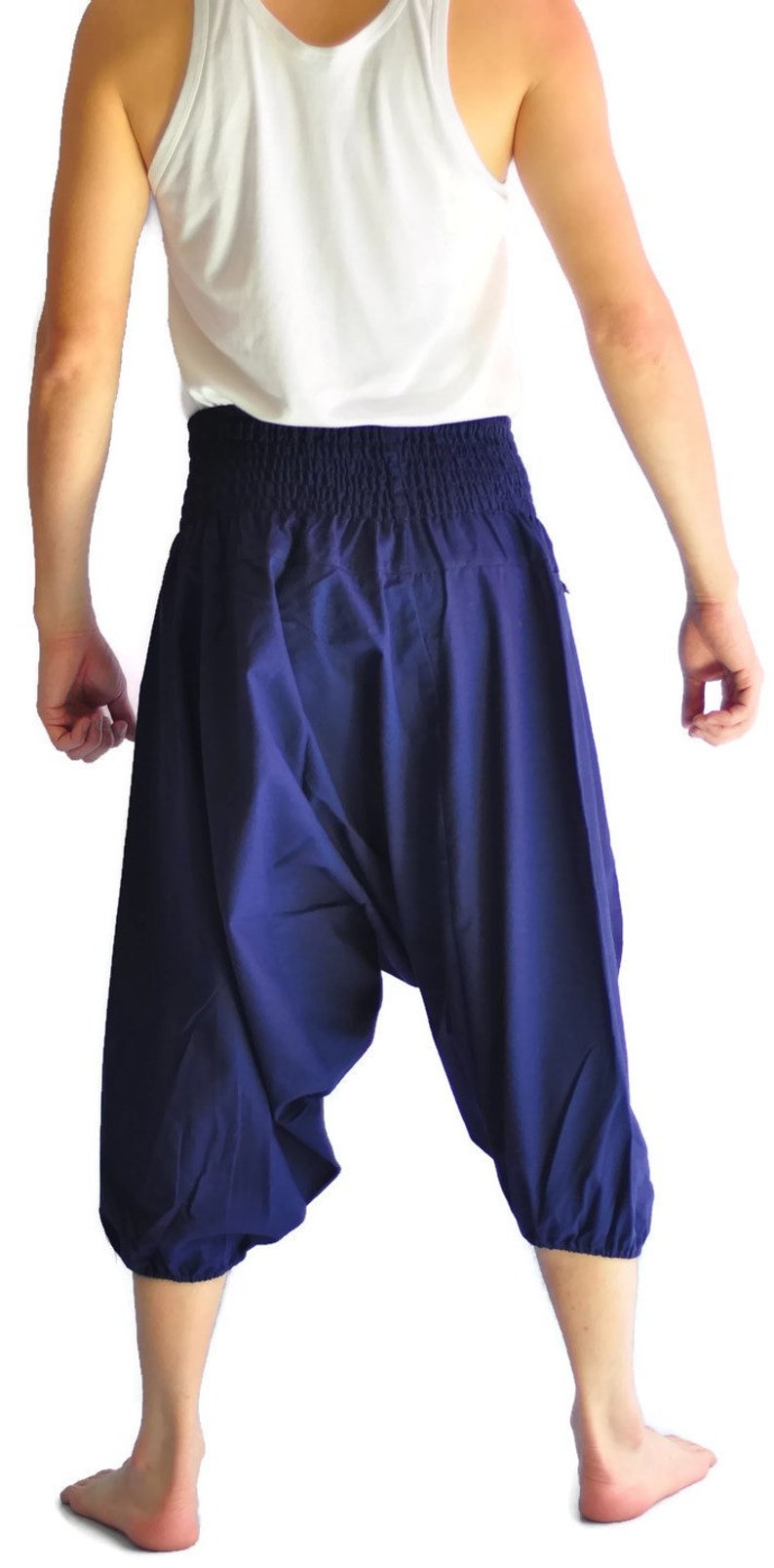 AHP Men's Japanese Style Pants One Size BLUE Japanese - Etsy