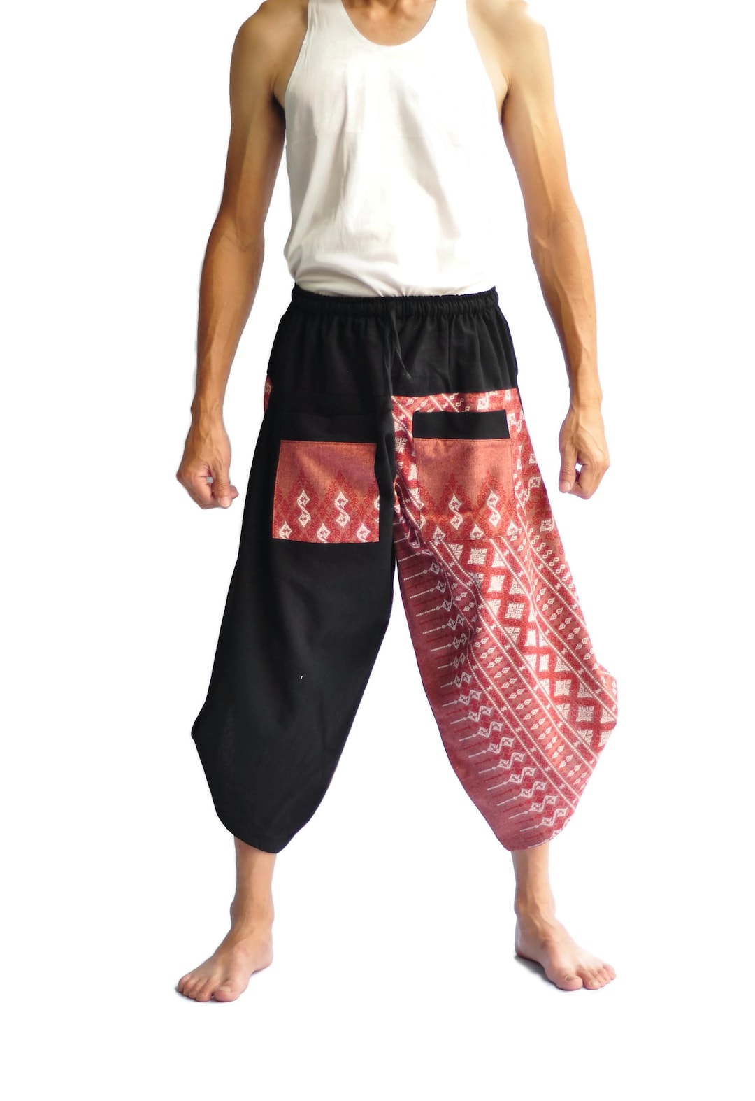 Harem Pants Samurai Pants Men Fashion Harem Pants Yoga Pants Casual ...