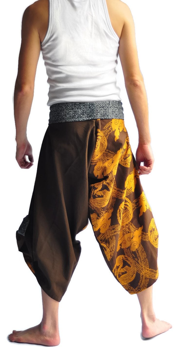 Harem Pants Samurai Pants Men's Fashion Harem Pants Yoga Pants Casual ...