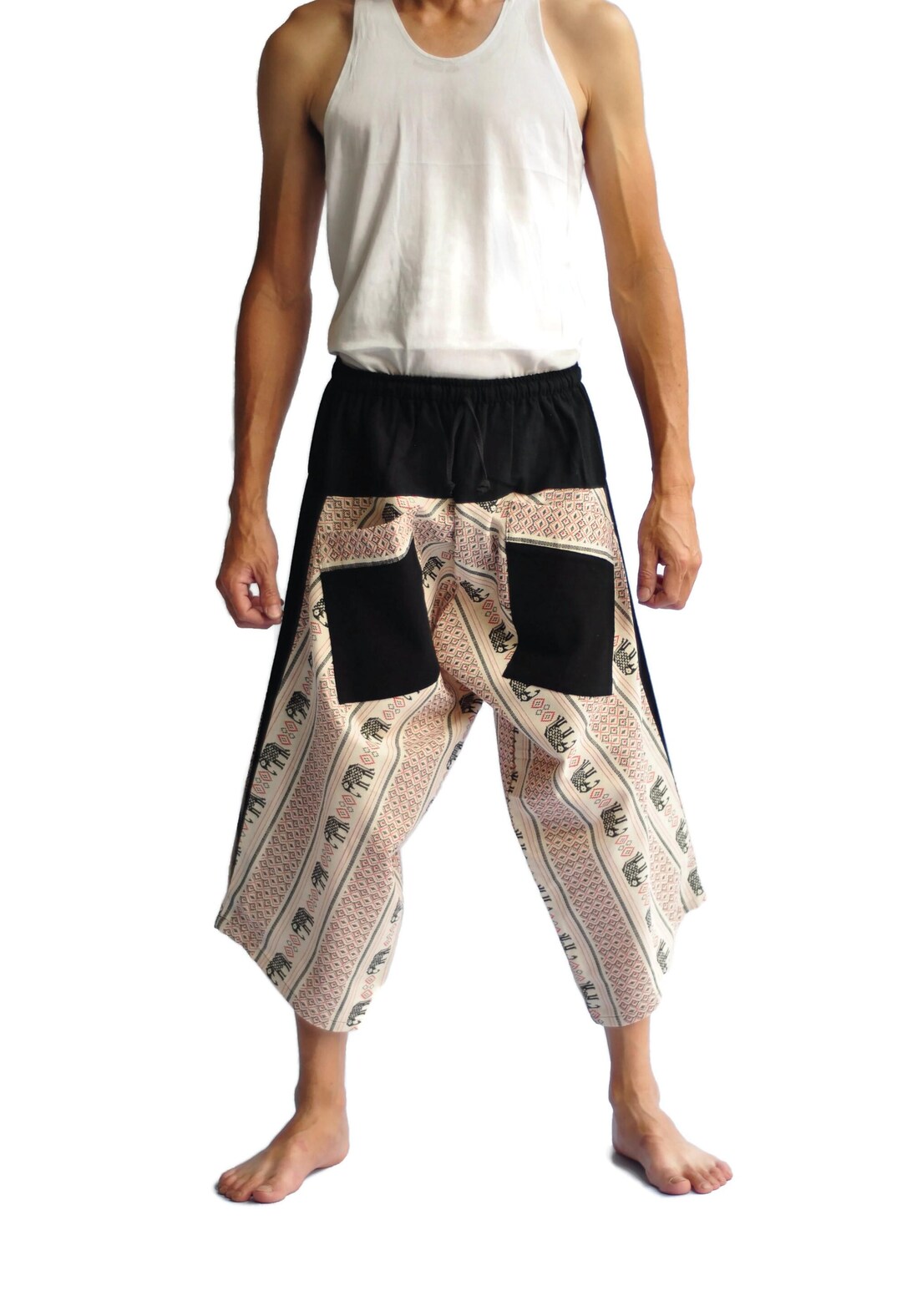 Harem Pants Men Yoga Pants Mens Capri Pants Aladdin Pants AHP Men's ...