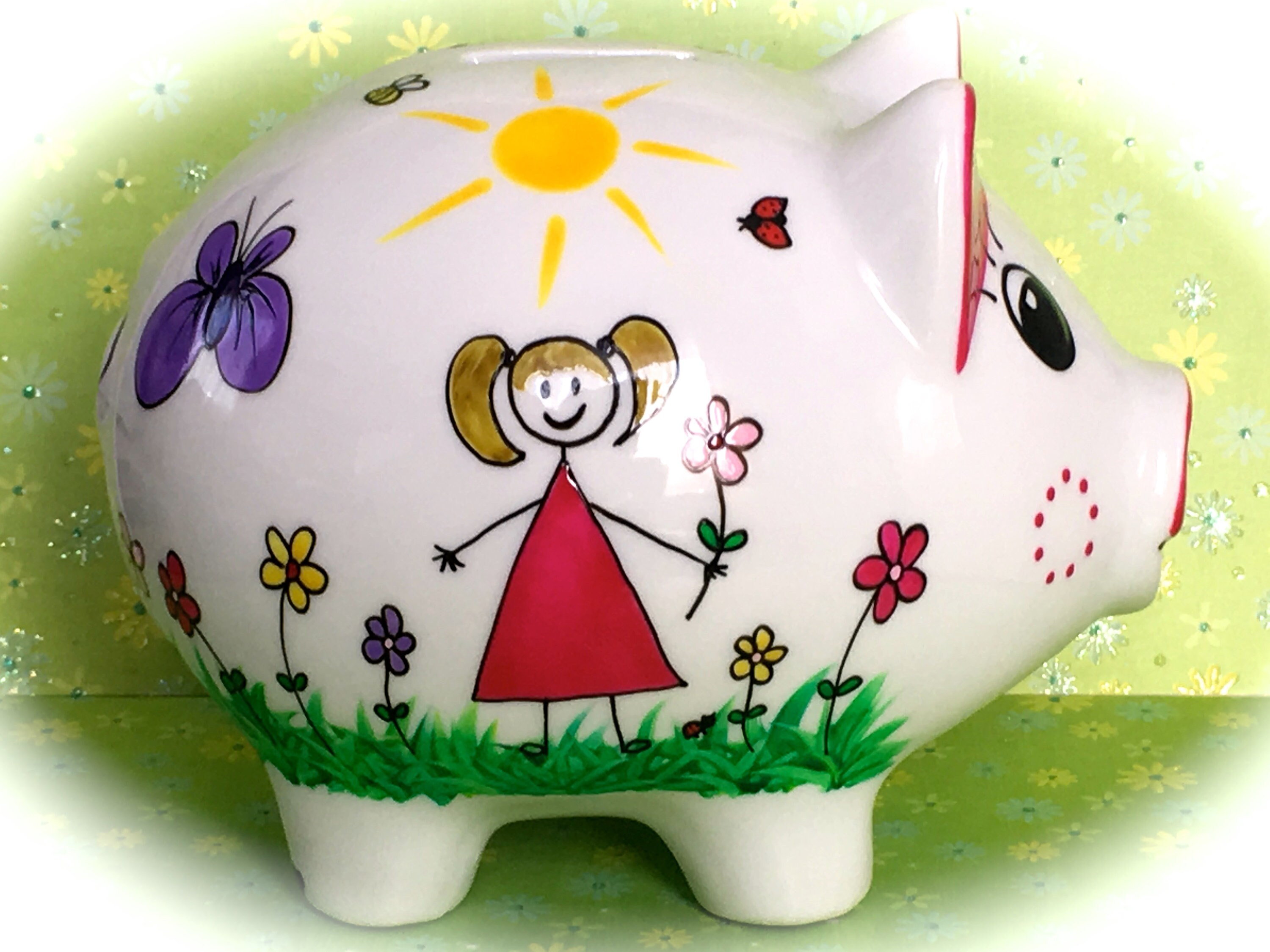 Sparschwein XL Nr.165 MädchenSparschwein mit | Etsy