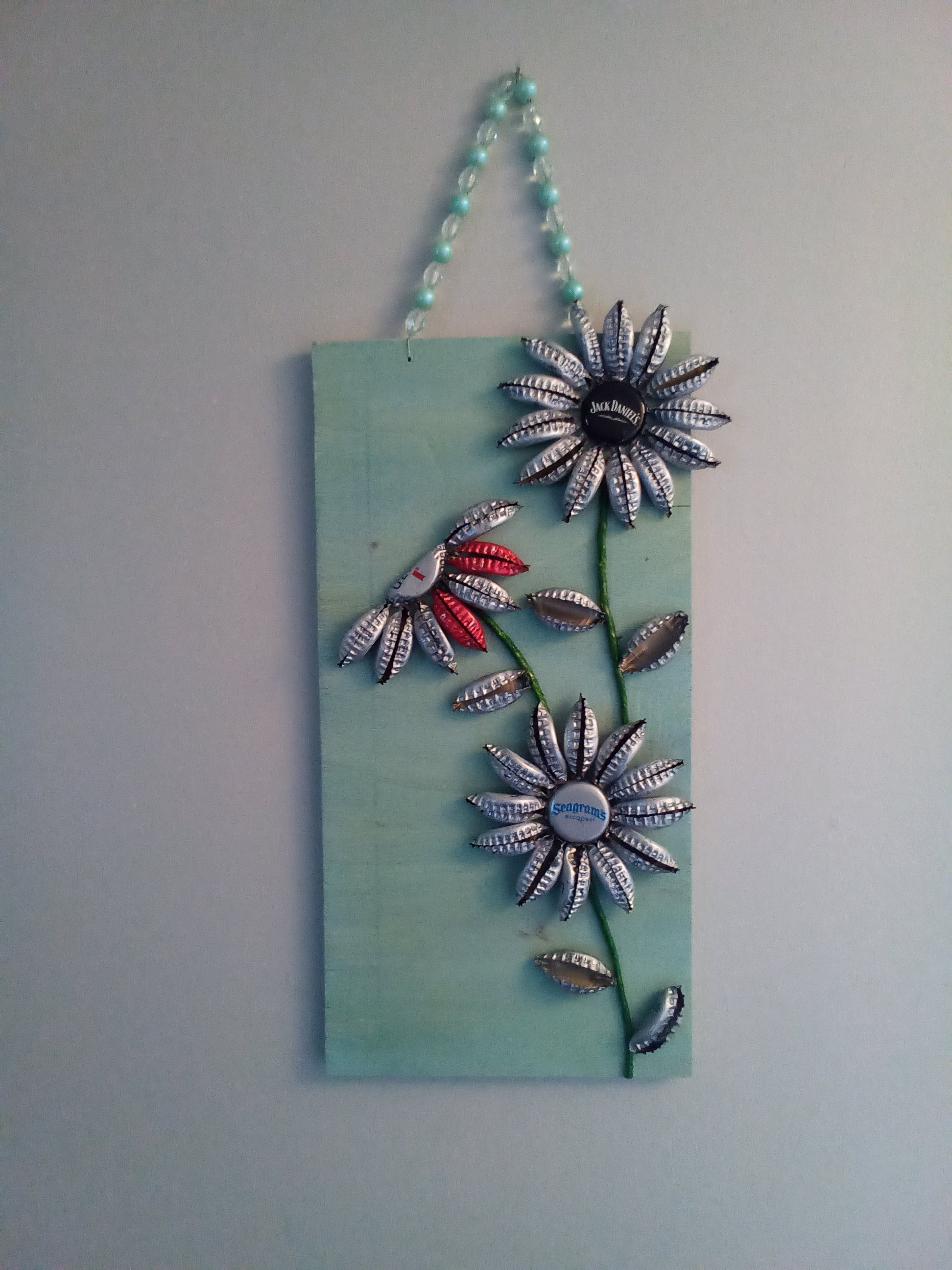 Bottle Cap Art: Flowers - Etsy