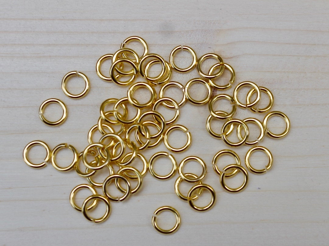 50 Bending Rings 6 Mm GOLD Split Rings - Etsy