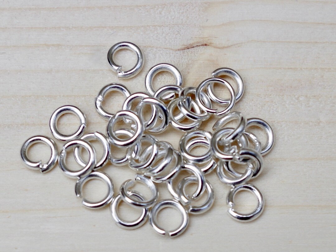 50 Small Bending Rings 4 Mm SILVER Split Rings Silver - Etsy