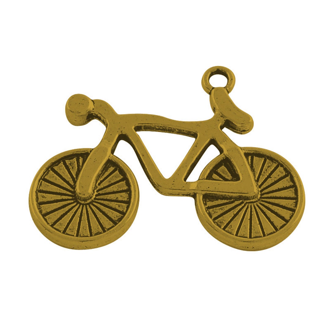 5 Pendants BICYCLE 26 X 35 Mm - Antique Gold - Etsy