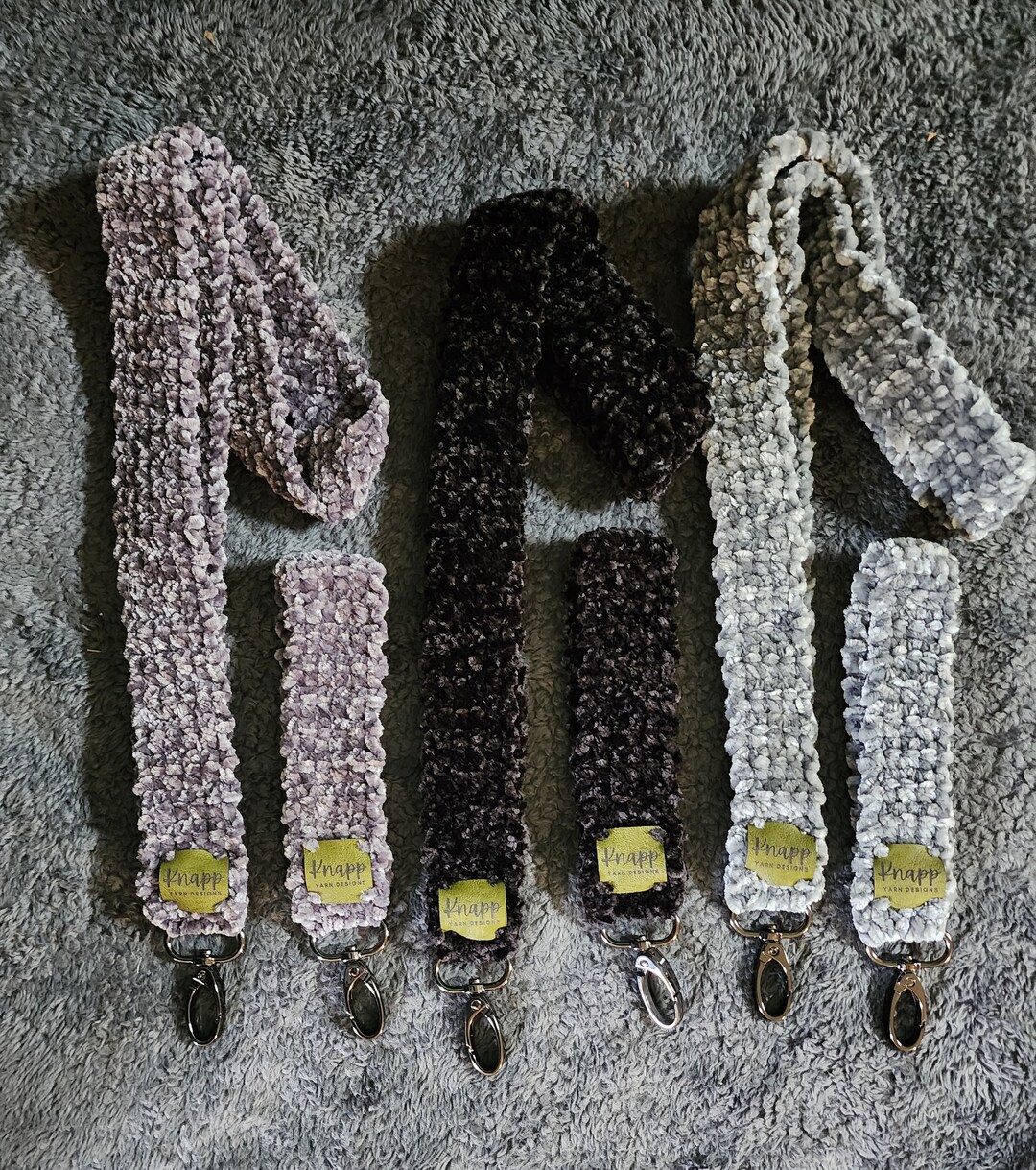 Crochet Velvet Lanyard Badge Holder - Etsy