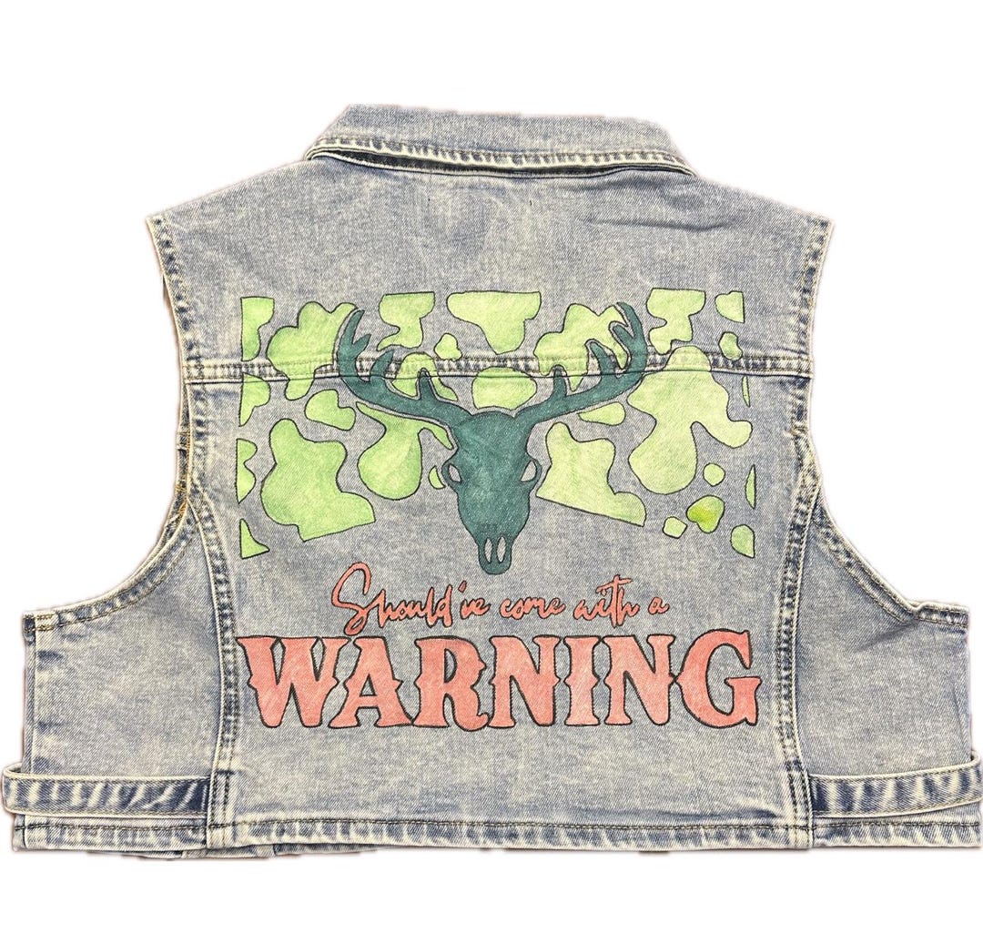 Morgan Wallen Shoulda Come With a Warning Denim Concert Vest - Etsy
