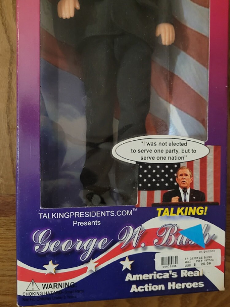Vintage GEORGE W. BUSH Talking Doll 12 In. NIB 2003 Nrfb Manufacturer ...