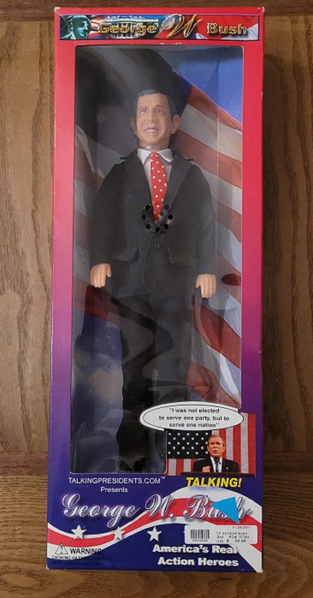 Vintage GEORGE W. BUSH Talking Doll 12 In. NIB 2003 Nrfb Manufacturer ...