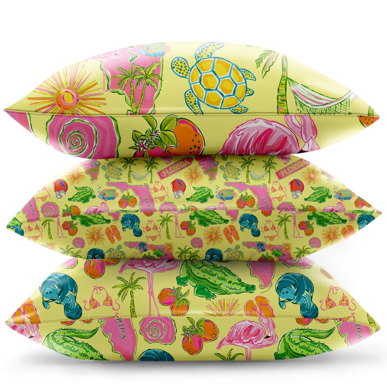 Instant Download Preppy Florida Pattern Florida Map Preppy | Etsy