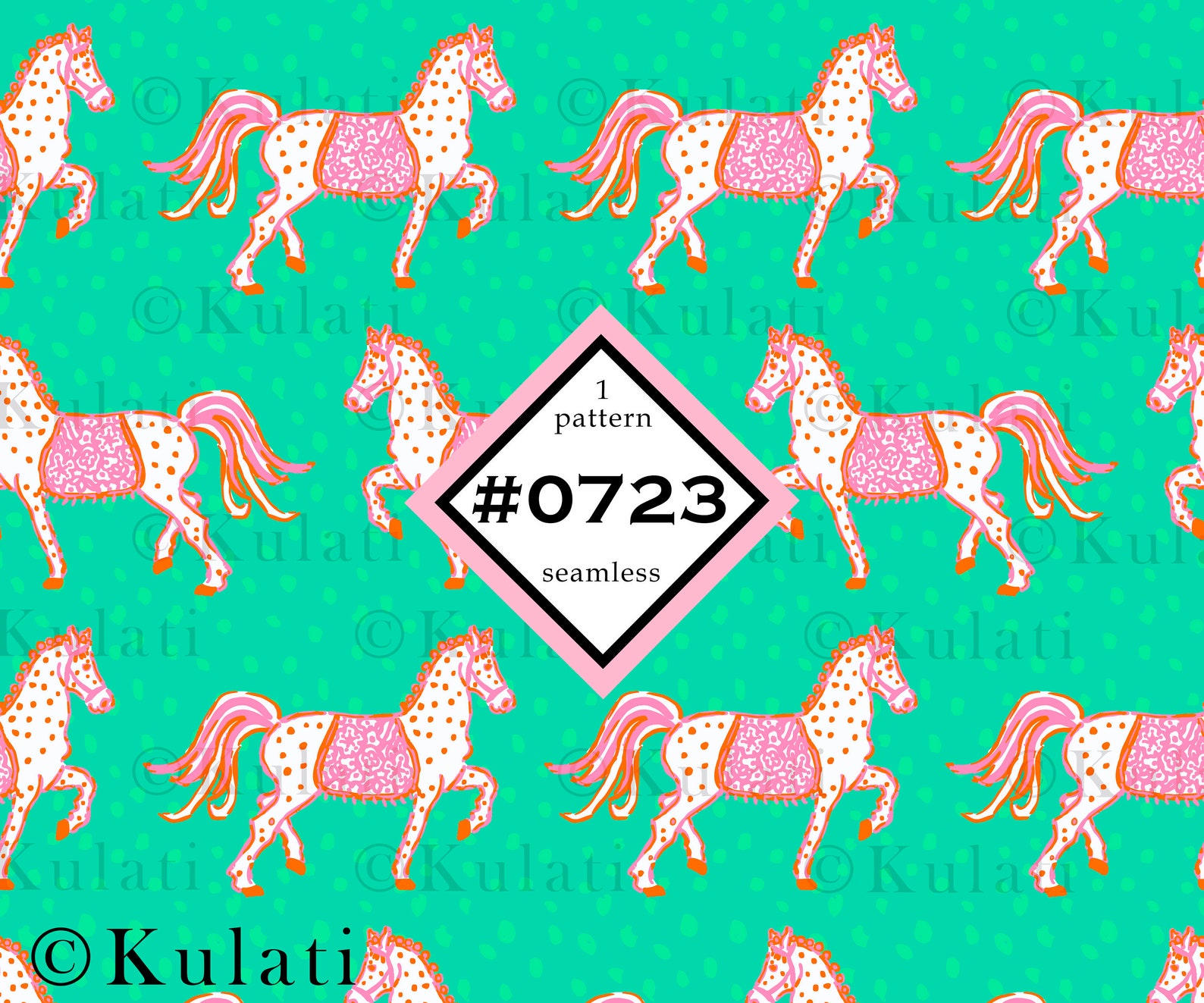 INSTANT DOWNLOAD Preppy Horse Pattern Preppy Digital Paper | Etsy