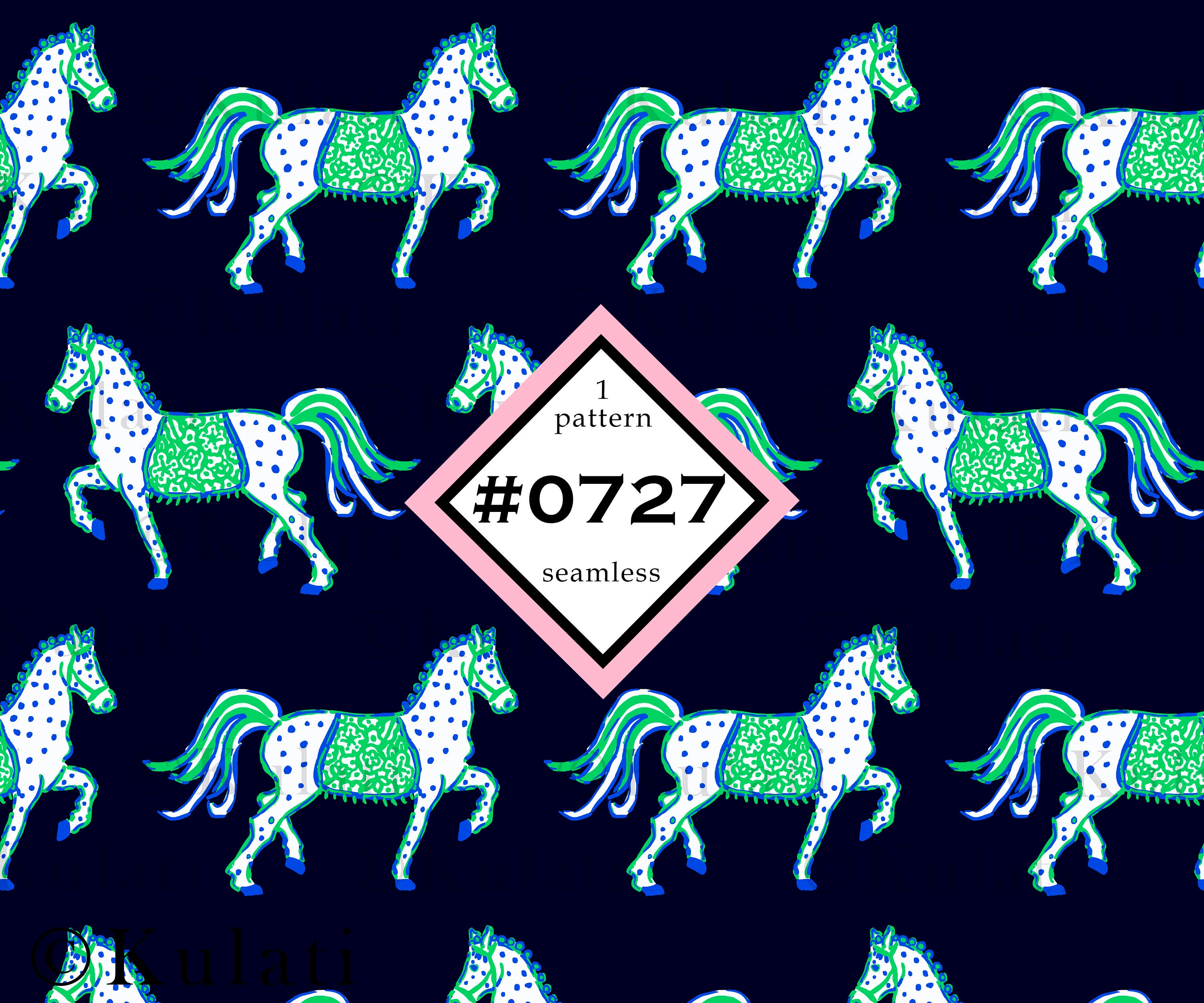 INSTANT DOWNLOAD Preppy Horse Pattern Preppy Digital Paper | Etsy