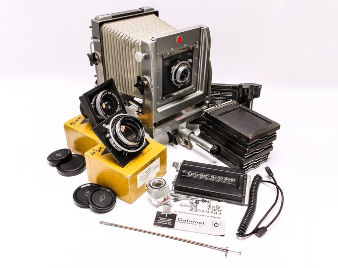 Calumet CC-400 Standard 4x5 View Camera Kit With 3 Lenses, 7 Film ...