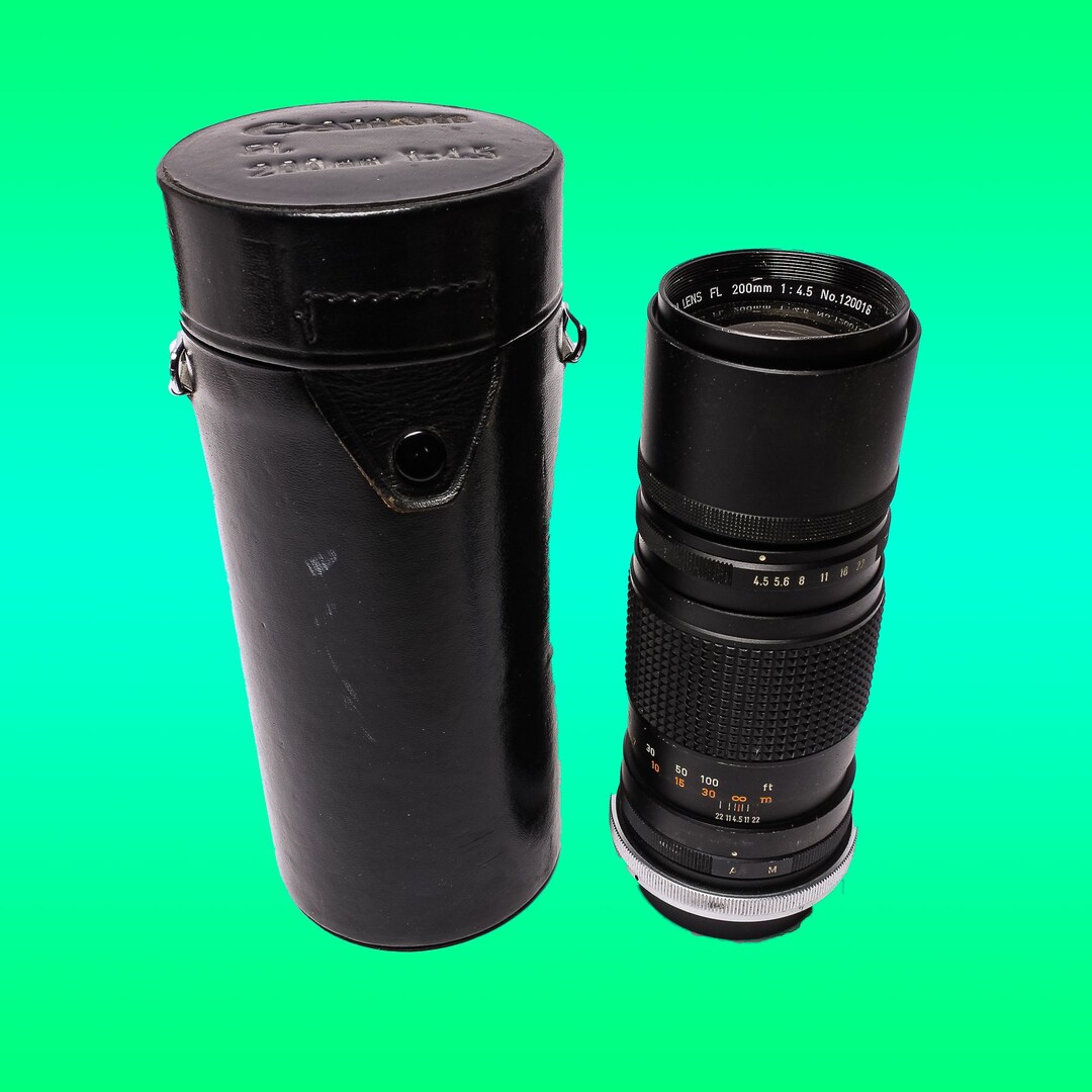 Canon FL 200mm F4.5 Early Example of Canon SLR Telephoto Cool and Cheap - Etsy
