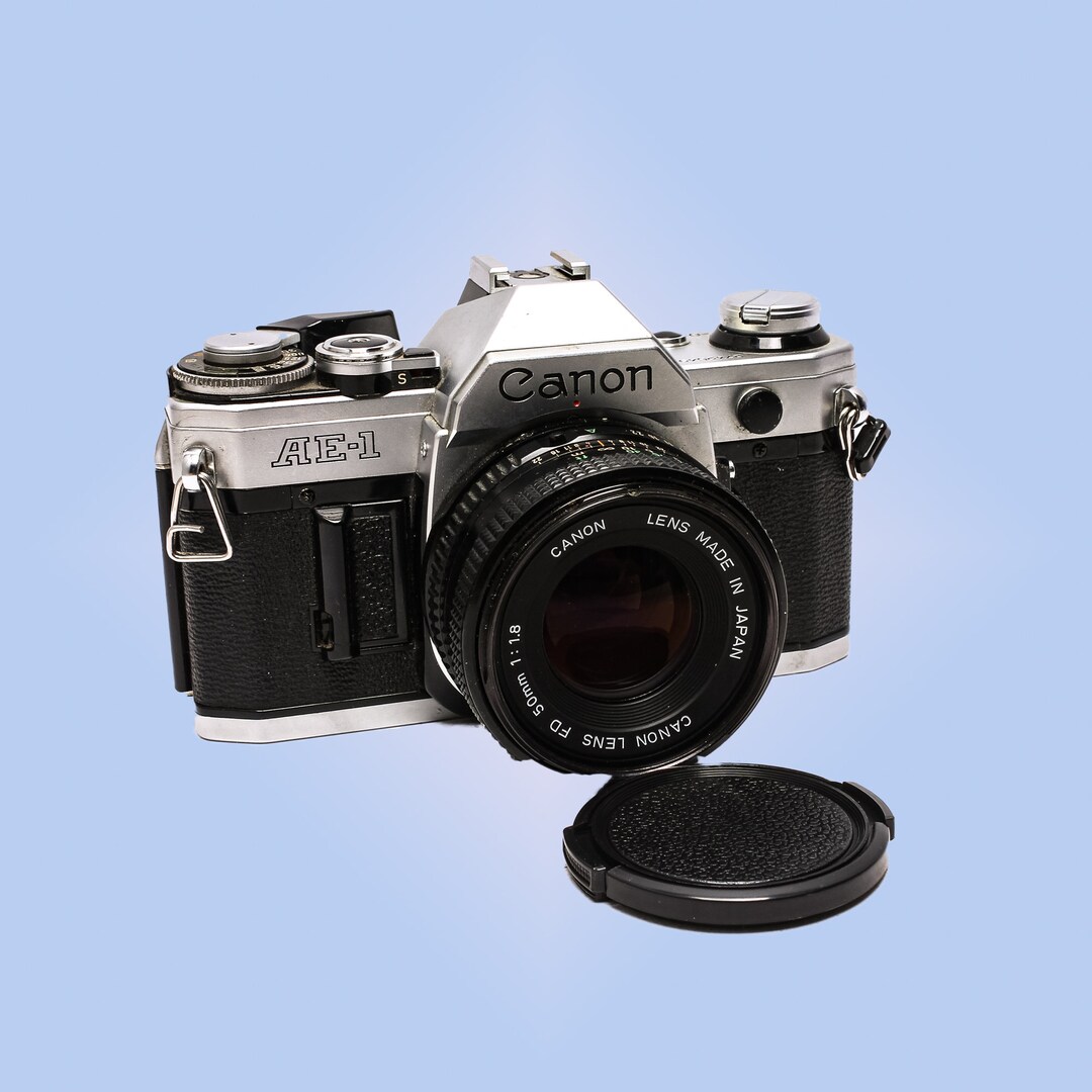 Classic Canon AE-1 With 50mm F1.8 Lens, Own a 35mm Film Legend! Ready ...