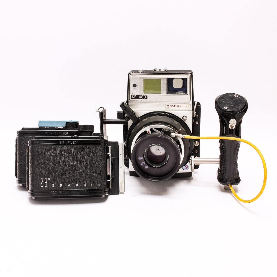 Graflex XL Rangefinder W/ 100mm Zeiss Lens, Shooters Dream, Full Kit ...
