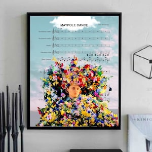 Midsommar Maypole Dance Sheet Music Wall Art, Canvas, Artwork, Art ...