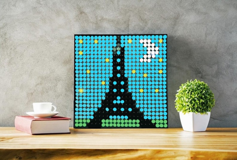 Eiffel Tower Paris Bling Pixel Art Craft Kit Do-it-yourself - Etsy