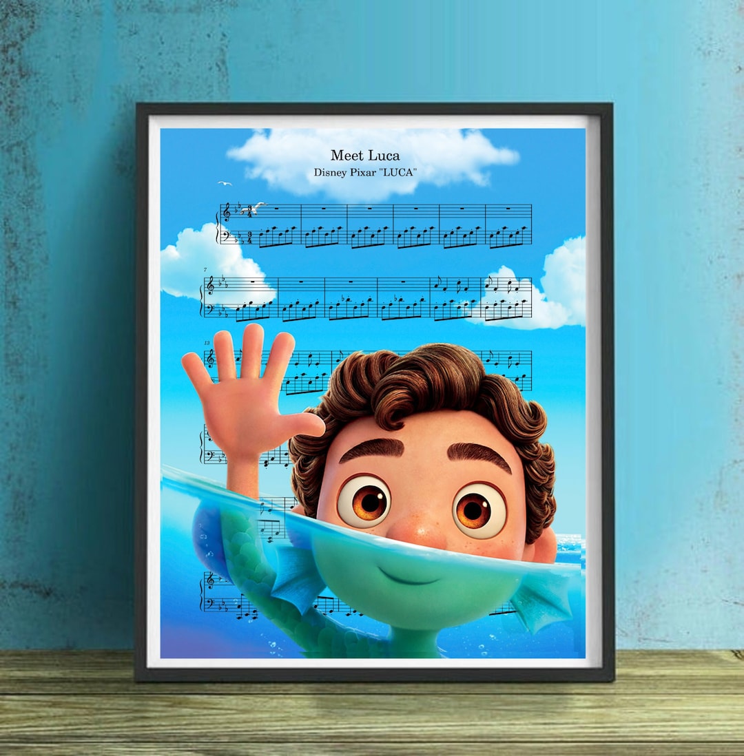 Luca Meet Luca Sheet Music Wall Art, Canvas, Artwork, Art Print, Home ...