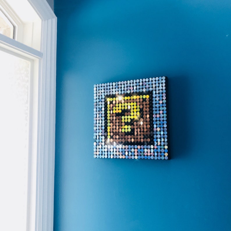 Super Mario Mystery Block Sequin Pixel Art Kit - Etsy