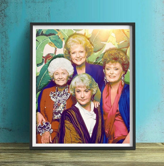 Golden Girls Wall Art Canvas Artwork Art Print Home Decor | Etsy
