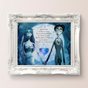 Corpse Bride Vows Painting Wall Art, Canvas, Artwork, Art Print, Home ...
